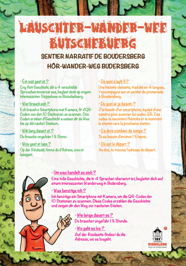 Lauschterwee-Wander-Wee Butschebuerg, Diddeleng - LUGA